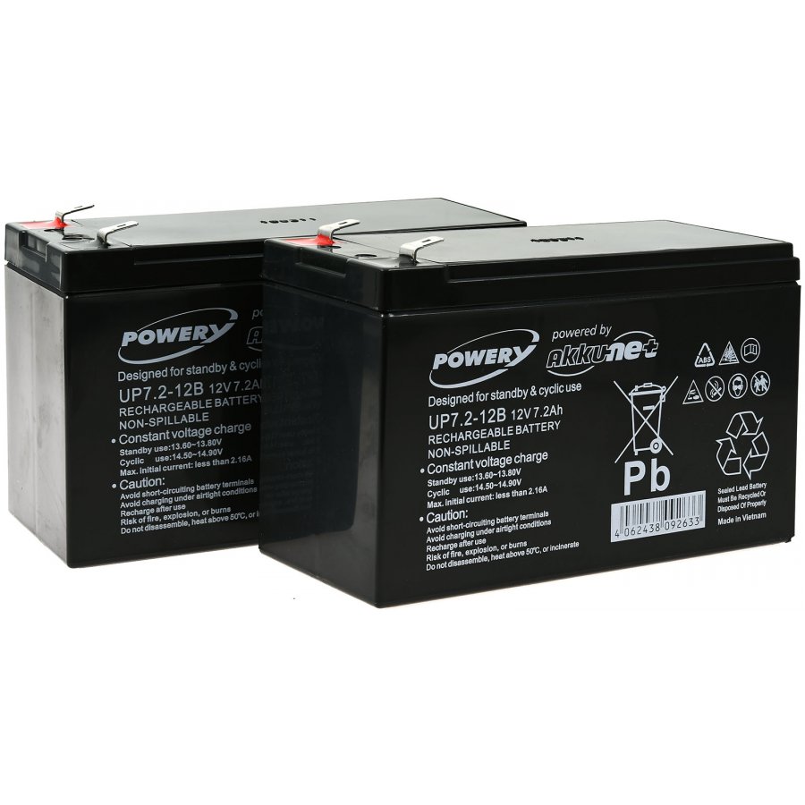 Powery Blei-Gel-Batteri till USV APC Back-UPS BR1500I | batteri24.se